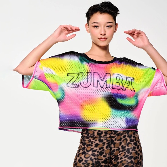 Zumba Fitness | Tops | Zumba Wear Tropidelic Mesh Crop Top | Poshmark